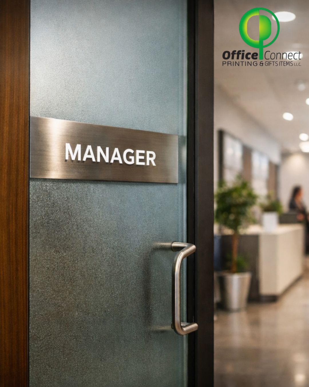 Custom Door Signage for Offices in UAE - Connect PrintMe
